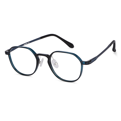 Buy Lenskart Air Blue Ultem Round Spectacles Online || Lenskart ...