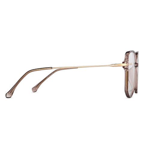 Buy Lenskart Air Brown TR90 Hexagonal Spectacles Online || Lenskart ...