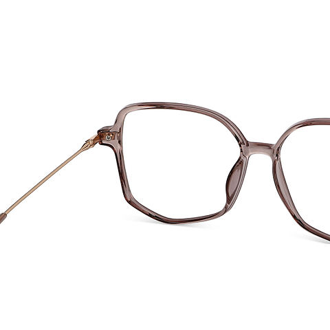 Buy Lenskart Air Brown TR90 Hexagonal Spectacles Online || Lenskart ...