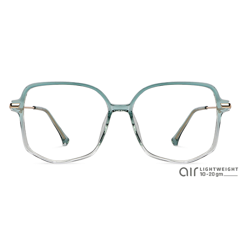 Buy Lenskart Air Blue TR90 Hexagonal Spectacles Online || Lenskart ...