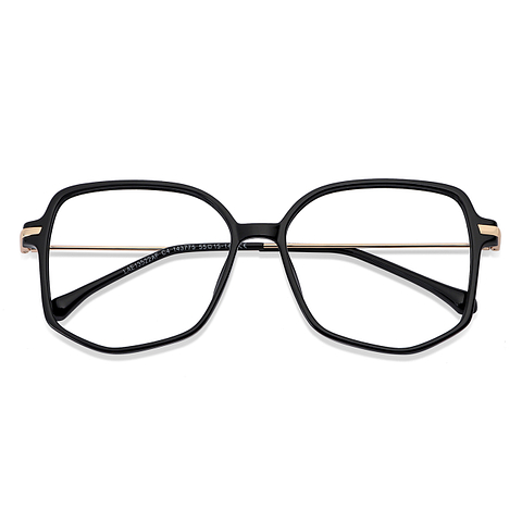 Buy Black Gold Full Rim Hexagonal Lenskart SG Essentials LA E13522AF-C4 ...