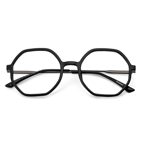 Buy Lenskart Air Black TR90 Hexagonal Spectacles Online || Lenskart ...
