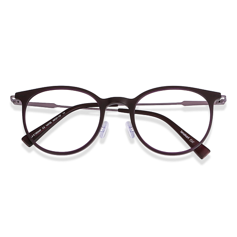 Buy Purple Gunmetal Purple Full Rim Round Lenskart SG Essentials LA ...