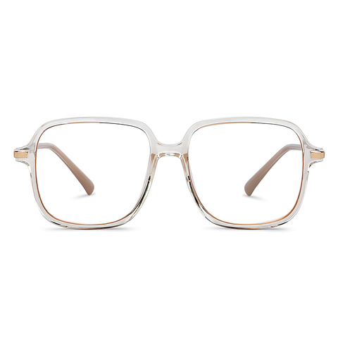 Buy Cream Transparent Gold Cream Full Rim Square Lenskart SG Essentials ...