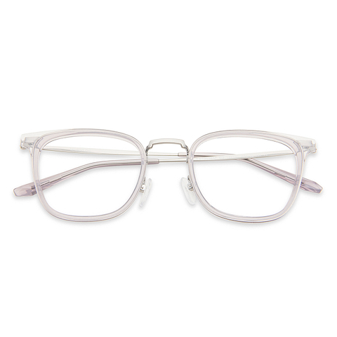 Buy Silver Transparent Full Rim Square Lenskart SG Essentials LA ...
