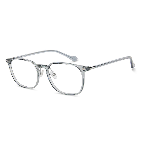 Buy Grey Transparent Full Rim Square Lenskart SG Essentials LA E13545AF ...