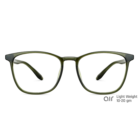 Green Full Rim Square Lenskart Air Classic LA E13908-C2 Eyeglasses ...