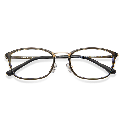 Buy Lenskart Air Green Ultem Rectangle Spectacles Online || Lenskart ...