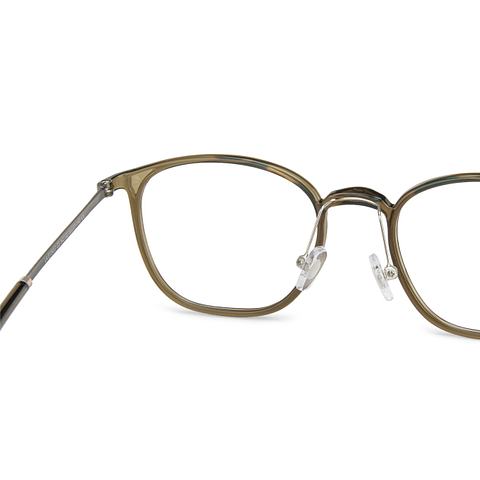 Green Gunmetal Full Rim Square Lenskart Air fusion LA E13417-C3 Eyeglasses