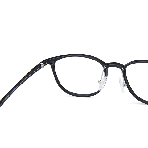 Buy Black Grey Solid Full Rim Cat Eye Lenskart Air Clip On LA E13283 ...
