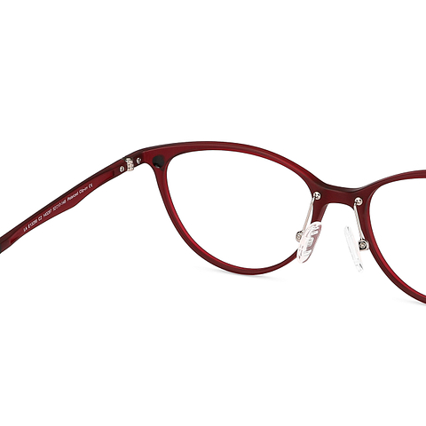 Buy Maroon Transparent Black Grey Solid Full Rim Cat Eye Lenskart Air ...