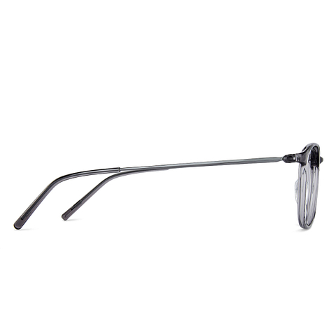 Buy Blue Block Screen Glasses: Transparent Grey Gunmetal Full Rim ...