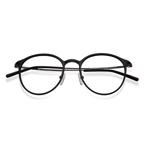 Buy Blue Block Screen Glasses: Black Full Rim Round Lenskart BLU Blu ...