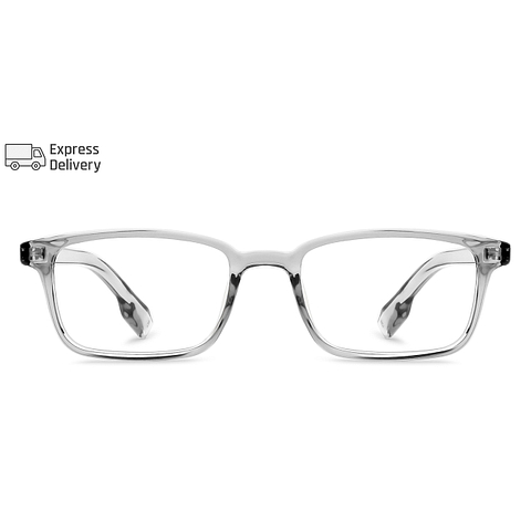 Buy Blue Block Screen Glasses: Transparent Full Rim Rectangle Lenskart ...