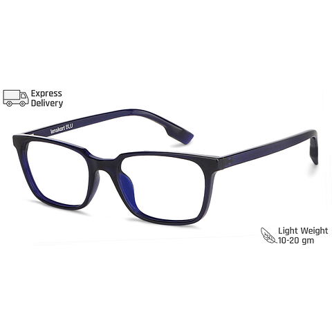 Buy Blue Block Screen Glasses: Blue Full Rim Rectangle Lenskart BLU ...