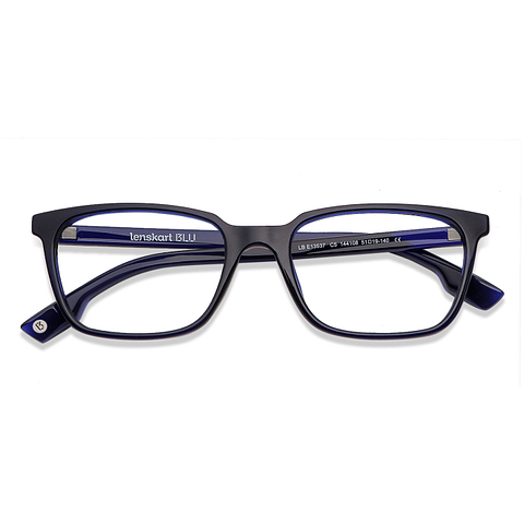 Buy Blue Block Screen Glasses: Blue Full Rim Rectangle Lenskart BLU ...