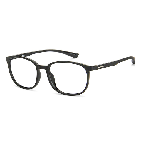 Buy Blue Block Zero Power Screen Glasses : Matte Black Full Rim Square ...