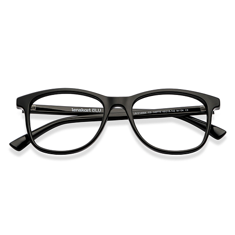 Buy Blue Block Screen Glasses: Black Full Rim Square Lenskart BLU LB ...