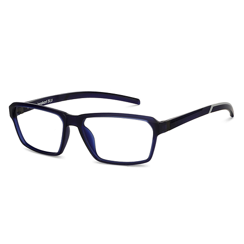 Buy Blue Block Screen Glasses: Blue Grey Full Rim Rectangle Lenskart ...