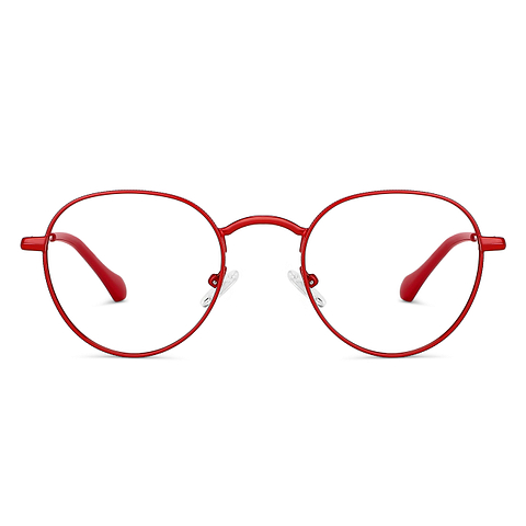 Blue Block Phone & Computer Glasses: Red Full Rim Round Lenskart BLU LB ...