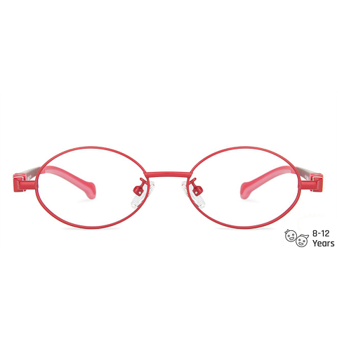 Buy Kids Glasses: Red Maroon Red Full Rim Round Kids 8-12 yrs Lenskart ...
