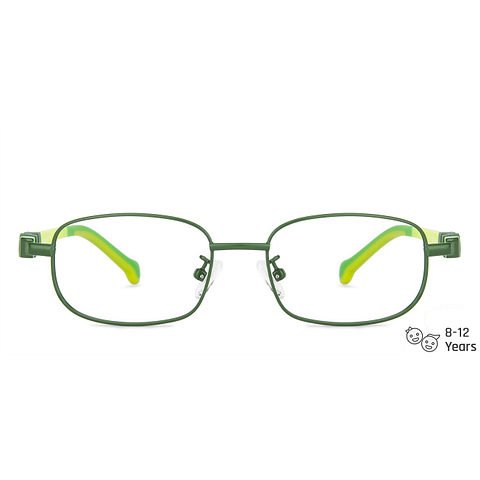 Buy Kids Glasses: Green Full Rim Rectangle Kids 8-12 yrs Lenskart SG ...