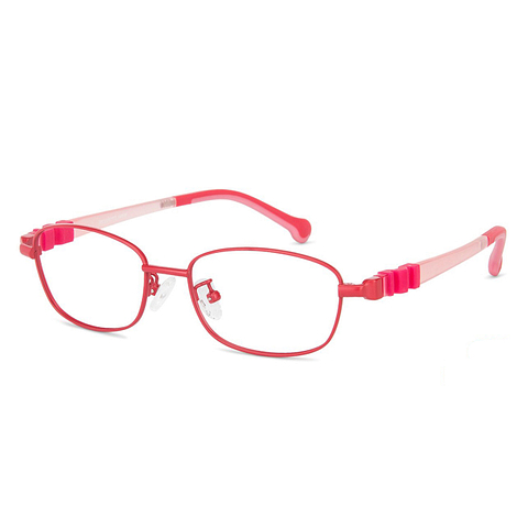 Buy Kids Glasses: Red Pink Red Full Rim Rectangle Kids 8-12 yrs ...