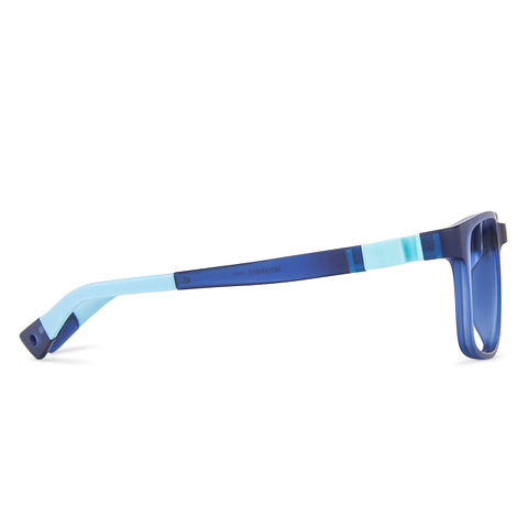 Buy Blue-Block Kids Computer Glasses: Matte Blue Transparent Sky Blue ...