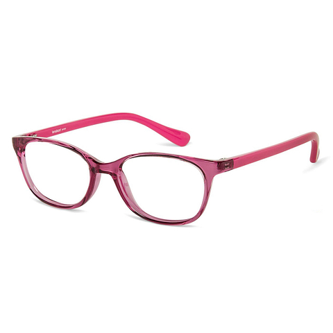 Buy Kids Glasses: Pink Transparent Pink Full Rim Cat Eye Kids 5-8 yrs ...