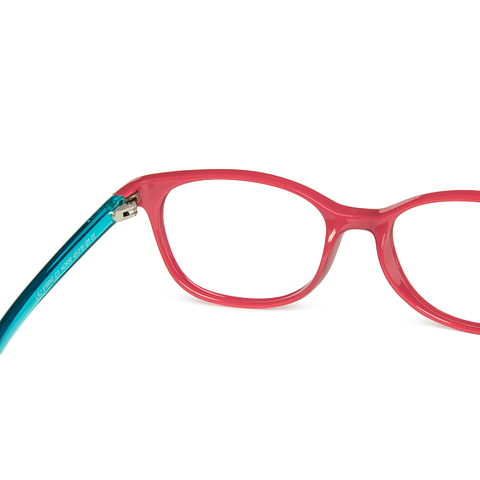 Buy Kids Glasses: Pink Green Transprent Full Rim Cat Eye Kids 5-8 yrs ...