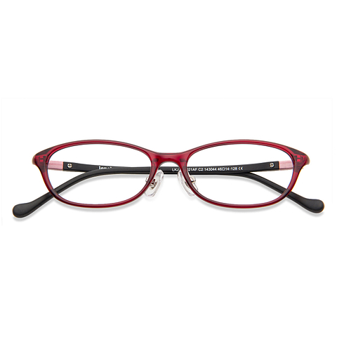 Buy Hooper Maroon TR90 Oval Spectacles Online || Lenskart Singapore ...