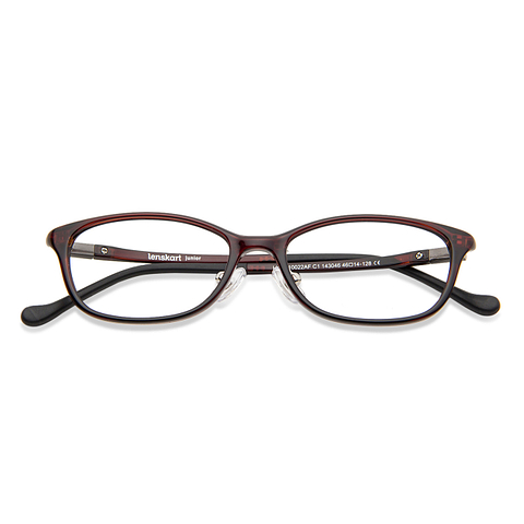 Buy Hooper Brown TR90 Rectangle Spectacles Online || Lenskart Singapore ...