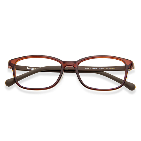 Buy Hooper Brown TR90 Rectangle Spectacles Online || Lenskart Singapore ...