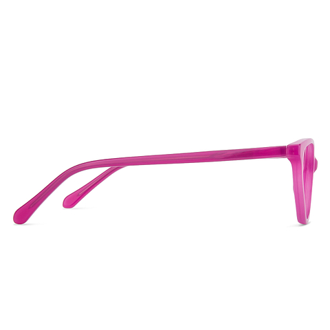 Buy Blue-Block Kids Computer Glasses: Pink Transparent Full Rim Cat Eye ...