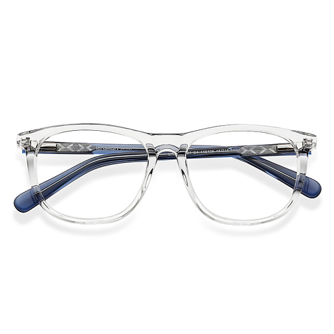 Buy Hooper Transparent Acetate Square Spectacles Online || Lenskart ...