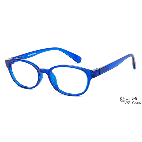 Buy Blue Transparent Full Rim Round Kids 5-8 yrs Lenskart Junior Owlers ...