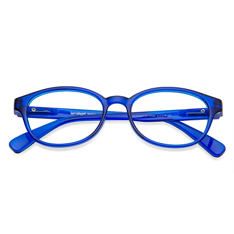 Buy Blue Transparent Full Rim Round Kids 5-8 yrs Lenskart Junior Owlers ...
