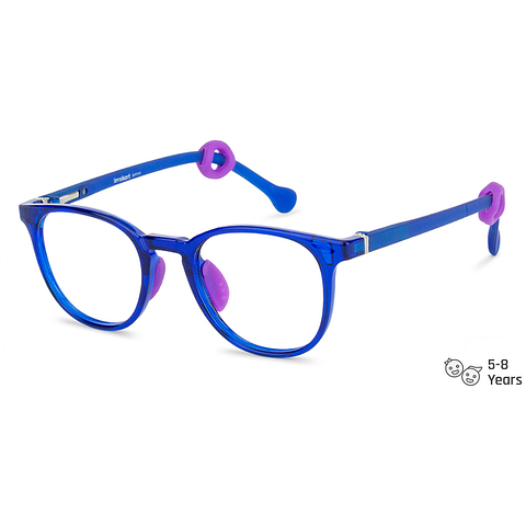 Blue Transparent Blue Full Rim Round Kids (5-8 yrs) Lenskart Junior ...