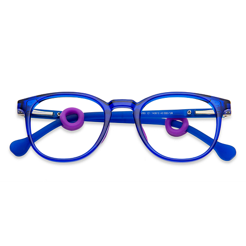Blue Transparent Blue Full Rim Round Kids (5-8 yrs) Lenskart Junior ...