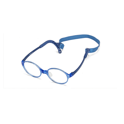 Buy Kids Glasses: Blue Transparent Full Rim Round Kid 2-5 yrs Hooper ...