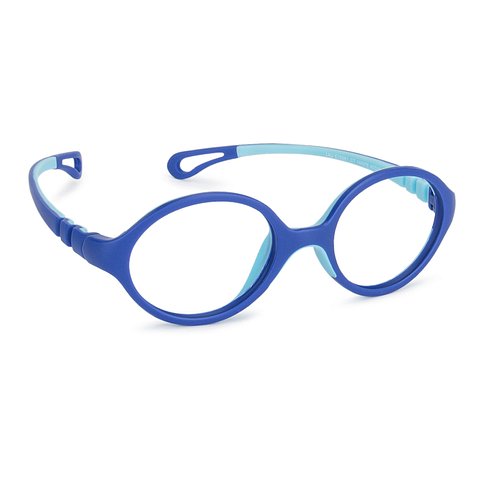 Buy Kids Glasses: Matte Blue Sky Blue Full Rim Round Kids Kids 2-5 yrs ...