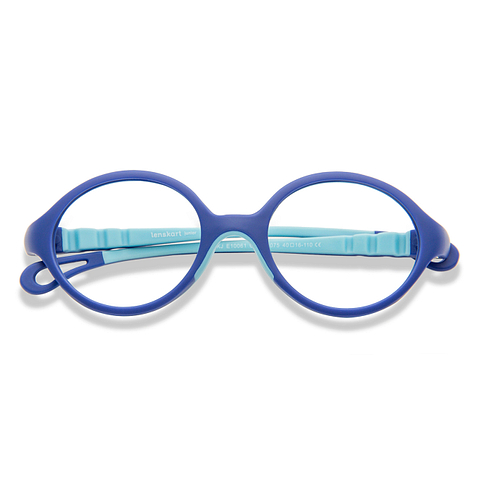 Buy Kids Glasses: Matte Blue Sky Blue Full Rim Round Kids Kids 2-5 yrs ...