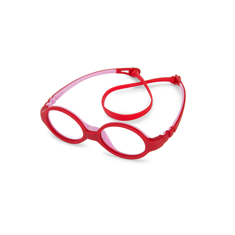 Buy Kids Glasses Matte Red Pink Full Rim Oval Kids Kids 2-5 yrs Hooper ...