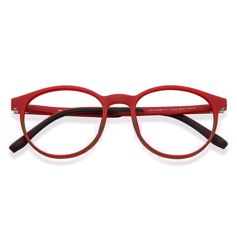Buy Kids Glasses: Red Black Full Rim Round Kids 5-8 yrs Lenskart Junior ...