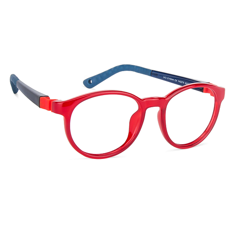 Kids Glasses: Red Blue Full Rim Round Kids (8-12 yrs) Lenskart Junior ...