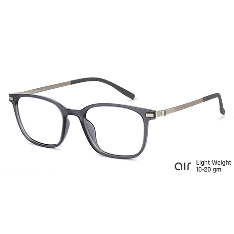 Buy Lenskart Air Grey TR90 Square Spectacles Online || Lenskart ...