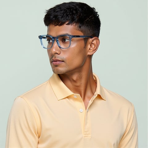 Buy Denim-Ace Full Rim Square Lenskart HUSTLR LH E16985-N C1 Eyeglasses ...