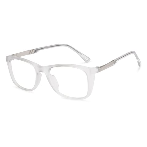 Matte Clear Crystal Transparent Full Rim Square Lenskart Air ...