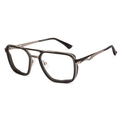 Mid Gunmetal Full Rim Square Lenskart Studio LK E18186 Eyeglasses
