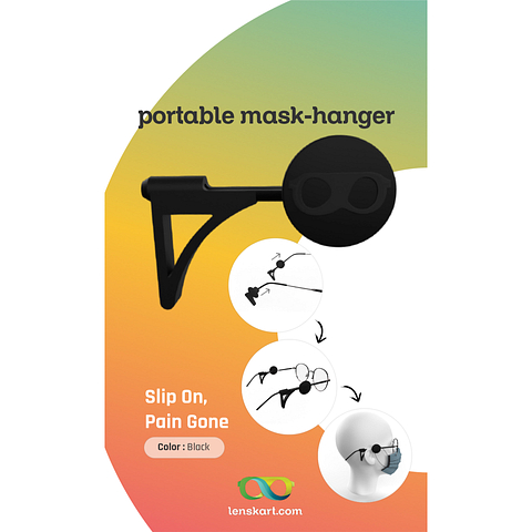 Portable Mask Hanger (Black)